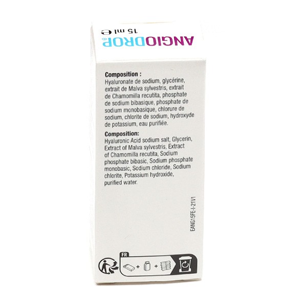 Angiodrop collyre pour yeux irrités Densmore - Oeil rouge, fatigué