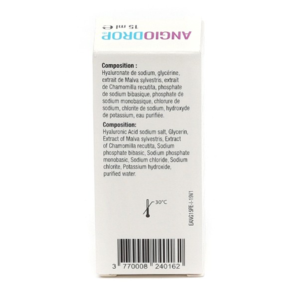 Angiodrop collyre pour yeux irrités - Oeil rouge, fatigué