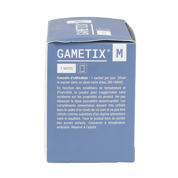 Gametix M sachets - Complément alimentaire fertilité masculine
