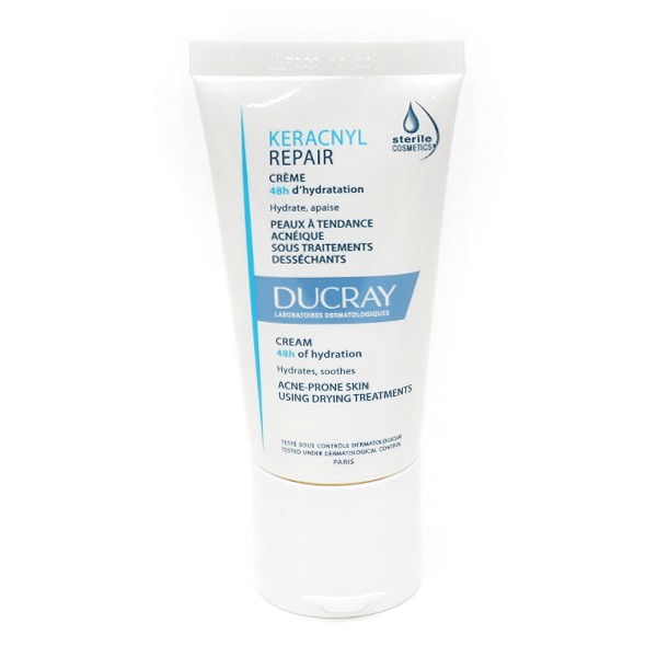 Ducray Keracnyl Repair Crème 50 ml - Peaux acnéiques - Hydratation