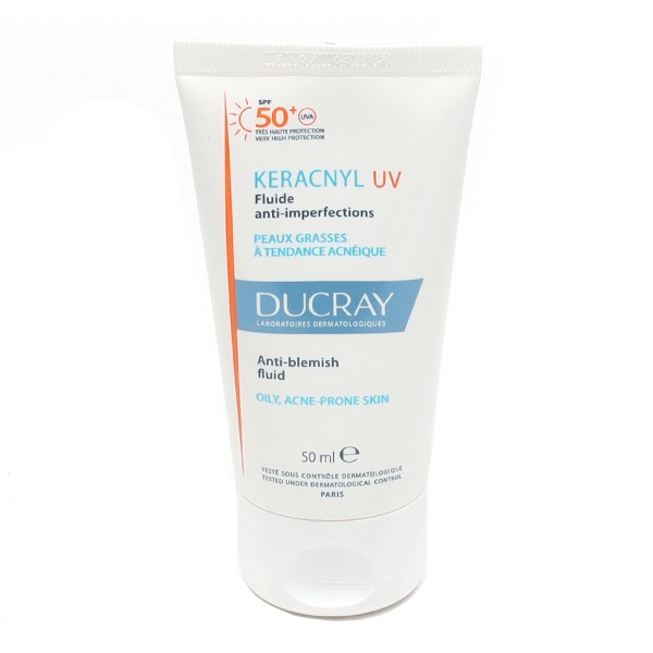 Ducray Keracnyl UV fluide anti-imperfections SPF50+ - Fini mat