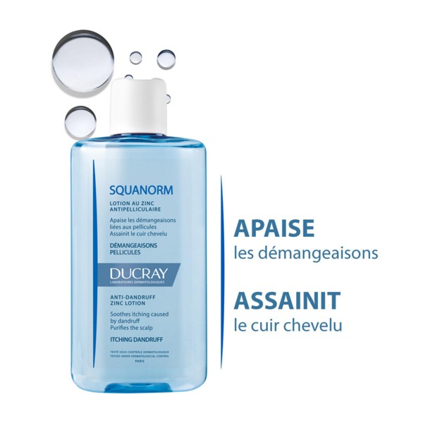 Ducray Squanorm lotion antipelliculaire anti-démangeaison