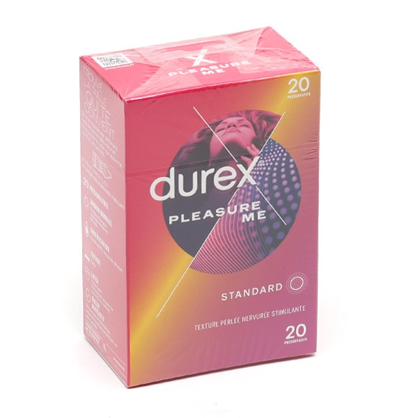 Durex Préservatifs Pleasure Me texturés, nervurés - Résistants et lubrifiés