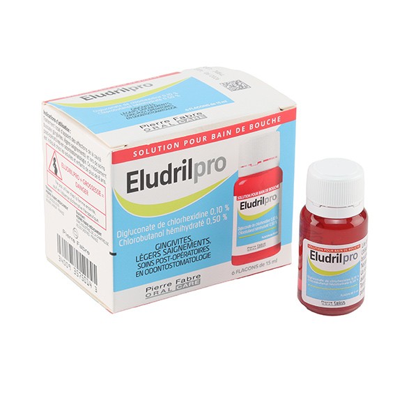 Eludril Pro bain de bouche antiseptique - Gingivite, abcès, extraction