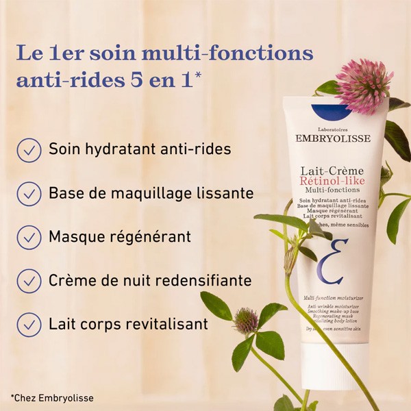 Embryolisse Lait Crème Rétinol Like MultiFonctions - Visage et Corps