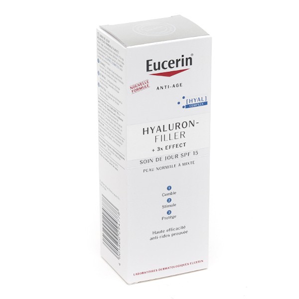 Eucerin Hyaluron Filler + 3x effect soin de jour SPF 15 - Anti âge