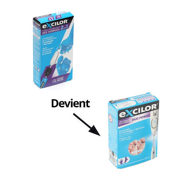 Excilor Traitement des verrues Duo Power Extra fort - Cryothérapie
