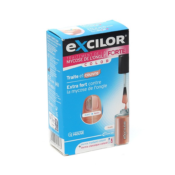 Excilor Forte Color traitement vernis mycose ongle - Traite et Colore