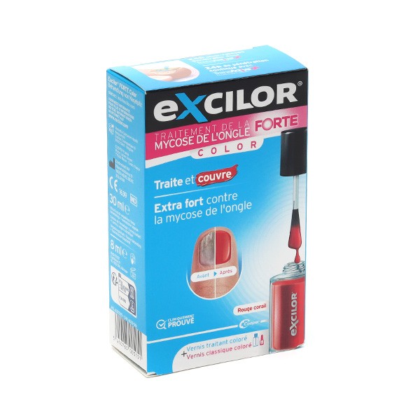 Excilor Forte Color traitement vernis mycose ongle - Traite et Colore