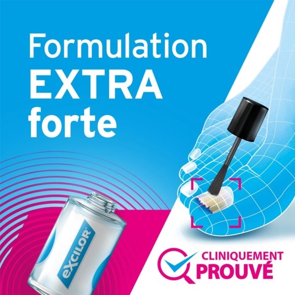 Excilor Forte vernis - Traitement mycose de l'ongle - Antifongique