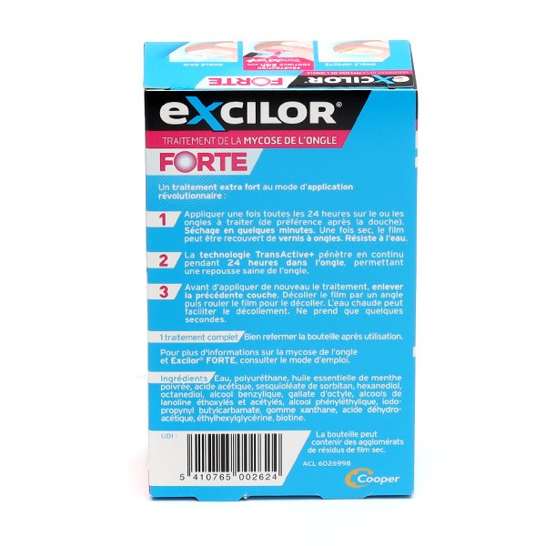 Excilor Forte vernis - Traitement mycose de l'ongle - Antifongique