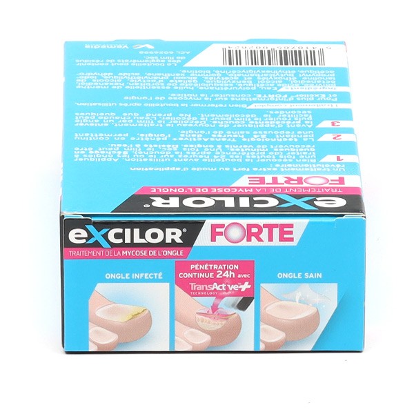 Excilor Forte vernis - Traitement mycose de l'ongle - Antifongique