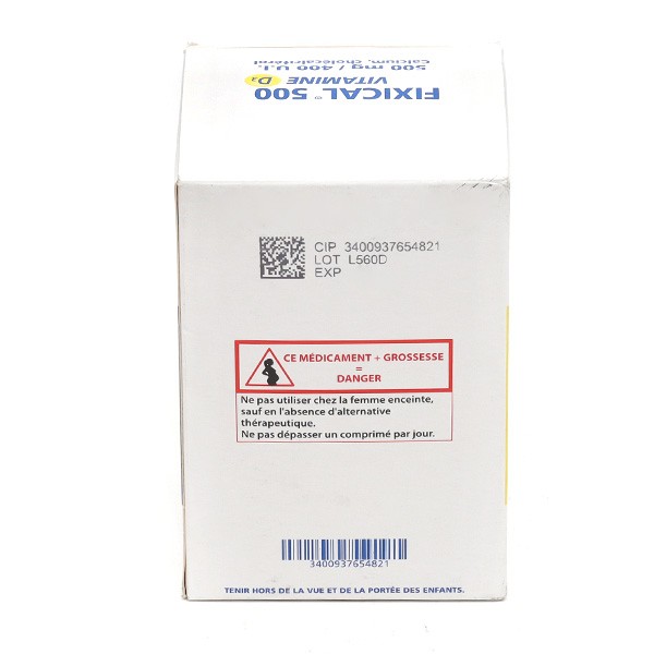 Fixical 500 Vitamine D3 comprimés - Carence en calcium - Ostéoporose