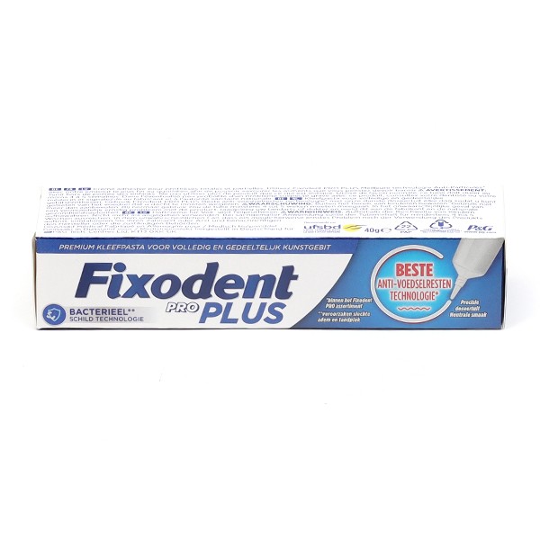 Fixodent Pro Plus crème adhésive anti-particules - Prothèses dentaires