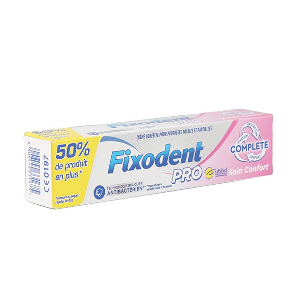 Fixodent pro Complete menthe protheses dentaires - Crème adhésive