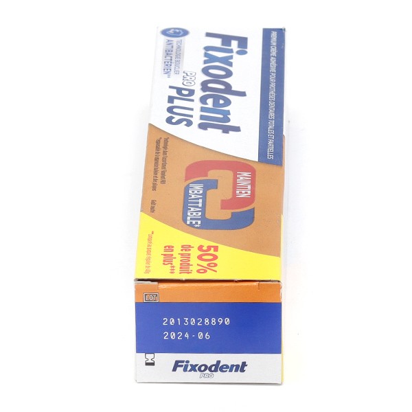 Fixodent Pro Plus Duo Action Crème adhésive - Prothèses dentaires