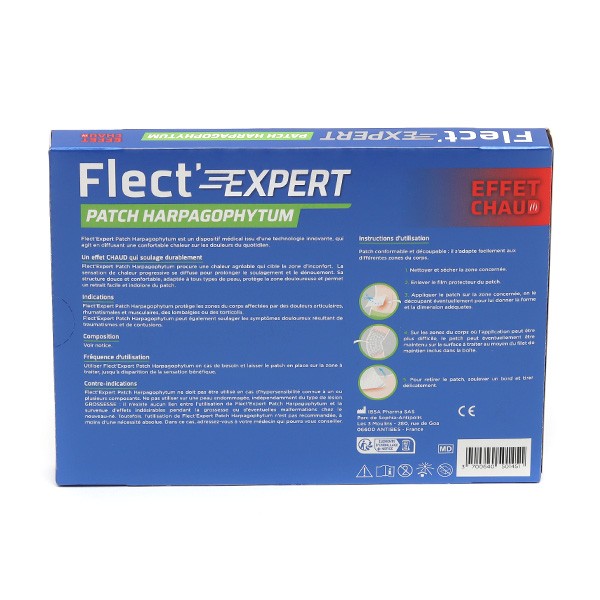 Flect Expert Patch chaud Harpagrophytum - Douleurs musculaires - Arthrose