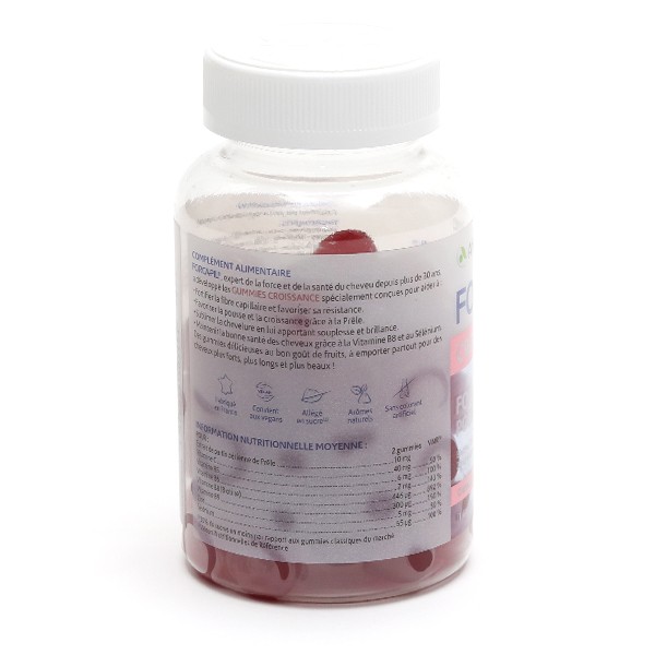 Forcapil Croissance gommes - Cheveux et ongles - Force, vitalité