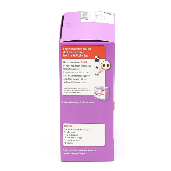 FreeStyle Papillon Vision set autosurveillance - Lecteur de glycémie
