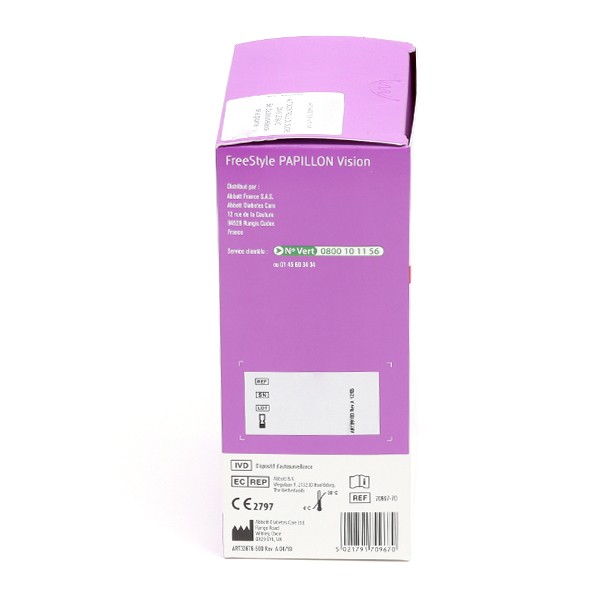 FreeStyle Papillon Vision set autosurveillance - Lecteur de glycémie