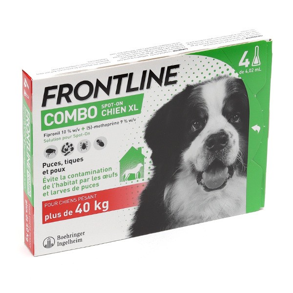 Frontline COMBO pipettes pour chien - Anti puce, tique, poux
