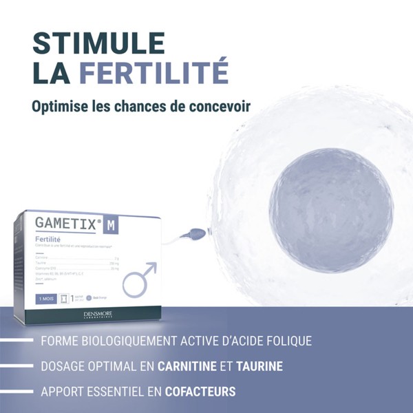 Gametix M 30 sachets - Complément alimentaire fertilité masculine