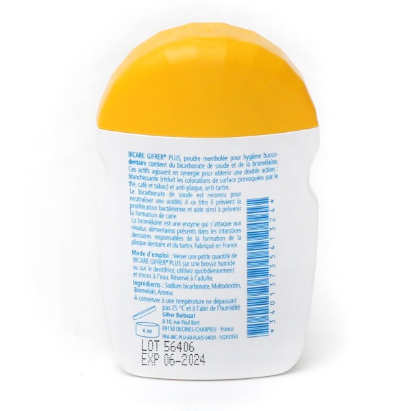 Gifrer Bicare Plus poudre double action - Blanchir les dents