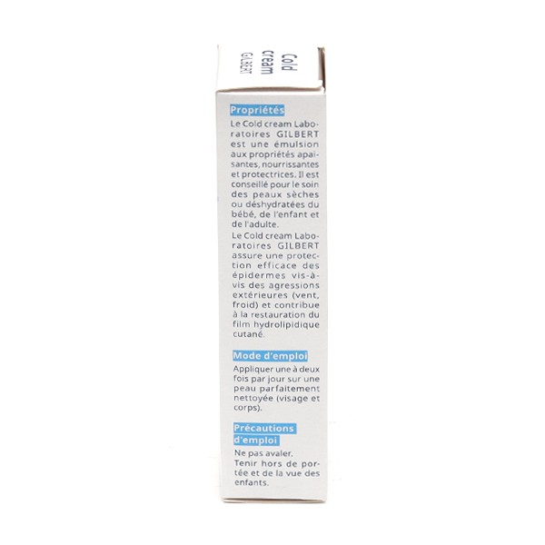 Gilbert Cold Cream protecteur - Soin de la peau sèche et irritée