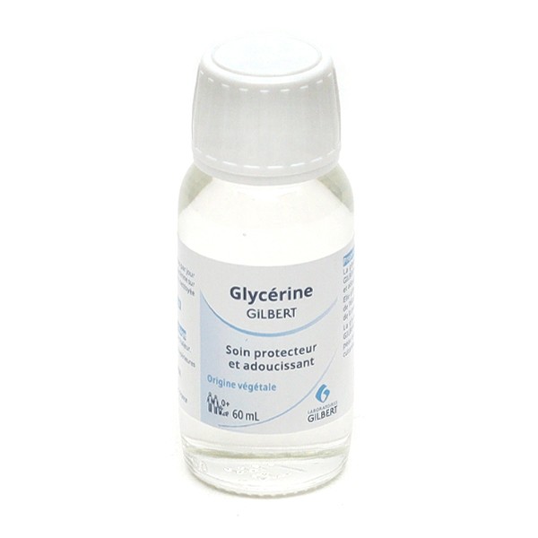 Gilbert Glycérine 60 ml - Soin hydratant peau - Sécheresse cutanée