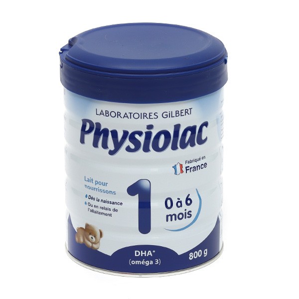 Physiolac lait infantile 1er âge - De 0 à 6 mois - Relais allaitement