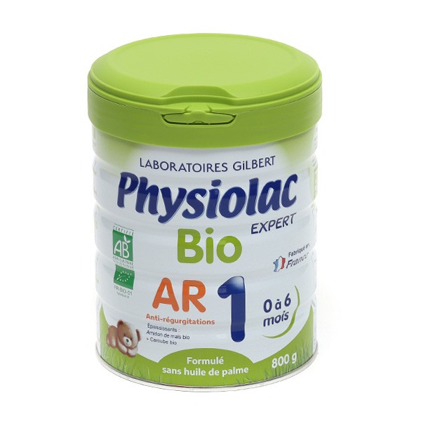 Physiolac Bio AR lait 1er âge - Anti régurgitations - Bébé
