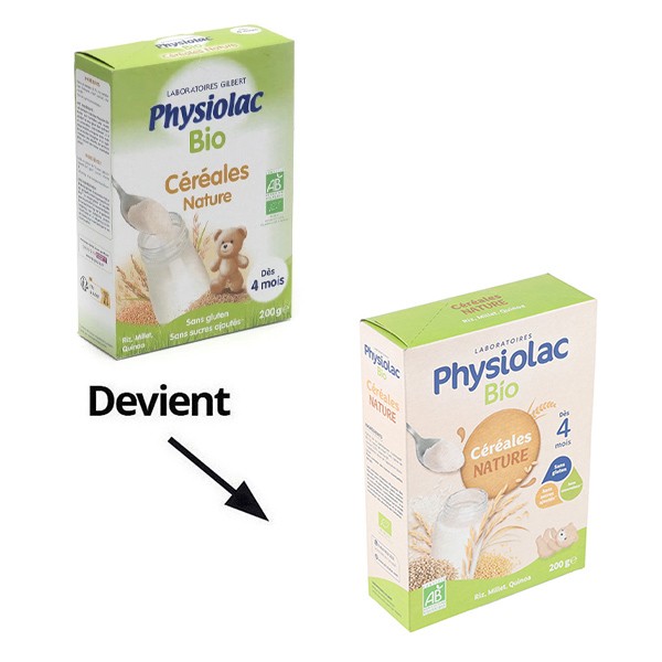 Physiolac Bio Céréales nature - Diversification alimentaire - Dès 4 mois