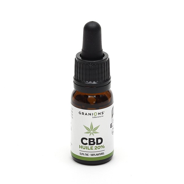 Granions Huile de CBD 20 % sans THC | Spectre large