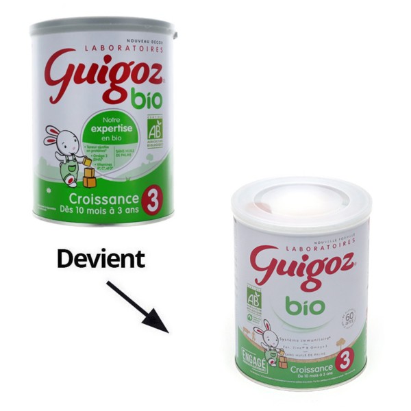 Lait Guigoz Bio Croissance - Aliment bébé 10 mois à 3 ans