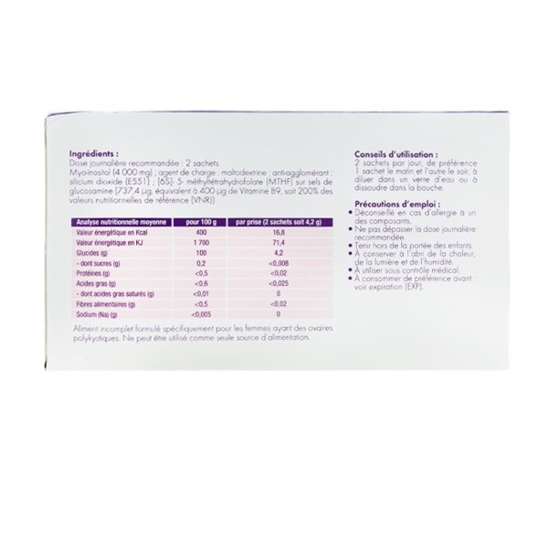 Gynositol 60 sachets - Syndrome des ovaires polykystiques