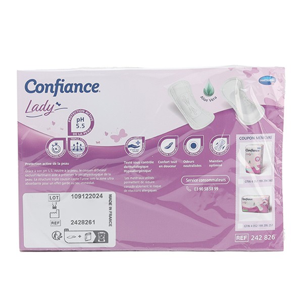 Protection anatomique Confiance Lady Absorption 2G - Incontinence urinaire