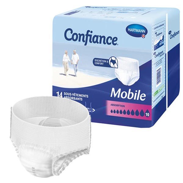 Slips absorbants Confiance Mobile Slip Absorption 10G - Incontinence