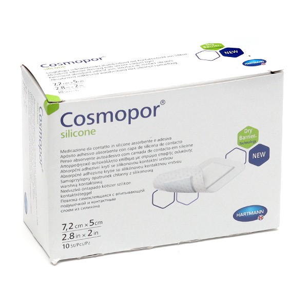 Hartmann Cosmopor silicone pansements hydrocellulaires - Retrait facile
