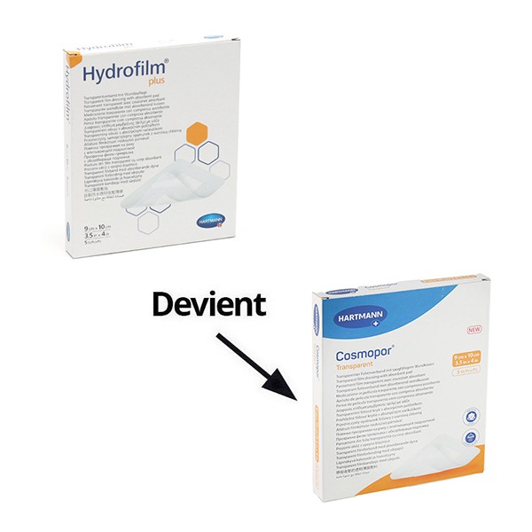 Hartmann Cosmopor pansement transparent avec compresse - Plaies