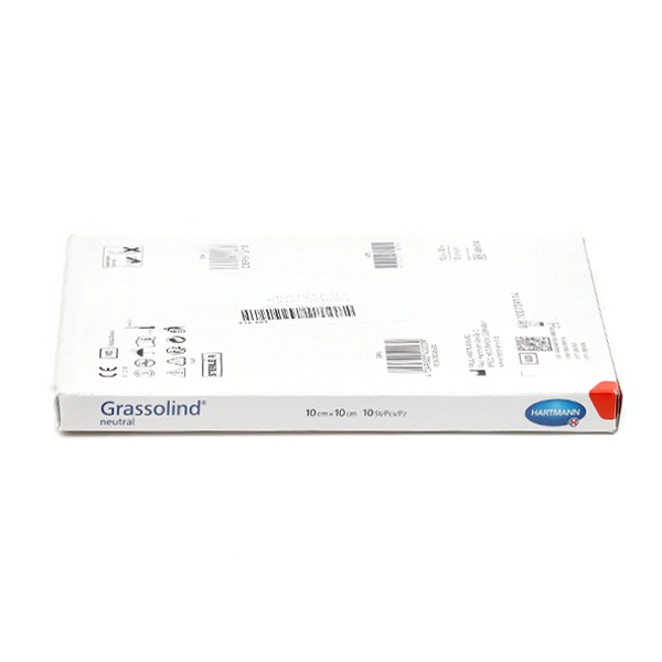 Hartmann Compresses Grassolind Neutral - Plaies et Brûlures - Tulle gras