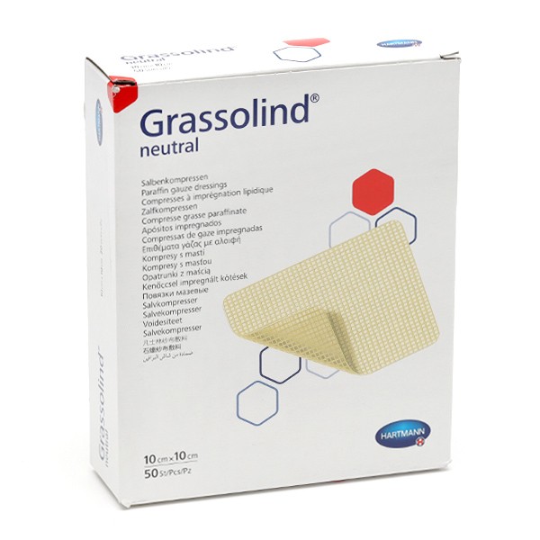 Hartmann Compresses Grassolind Neutral - Plaies et Brûlures - Tulle gras