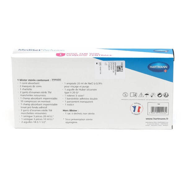 Mediset Perfusion Hartmann - Voie centrale ou chambre implantable