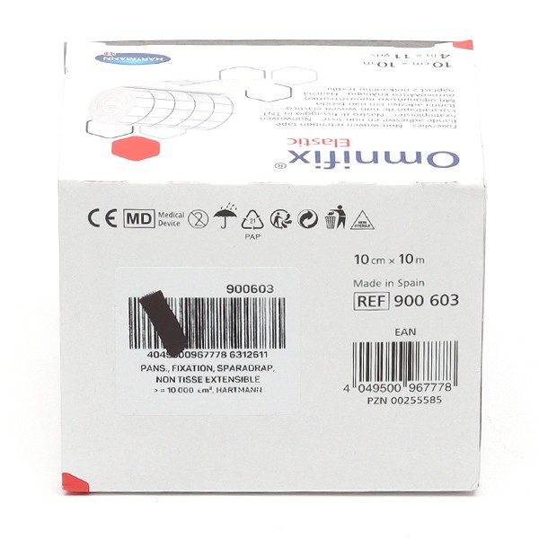 Omnifix Elastic Bande adhésive, Fixation des pansements, peau sensible