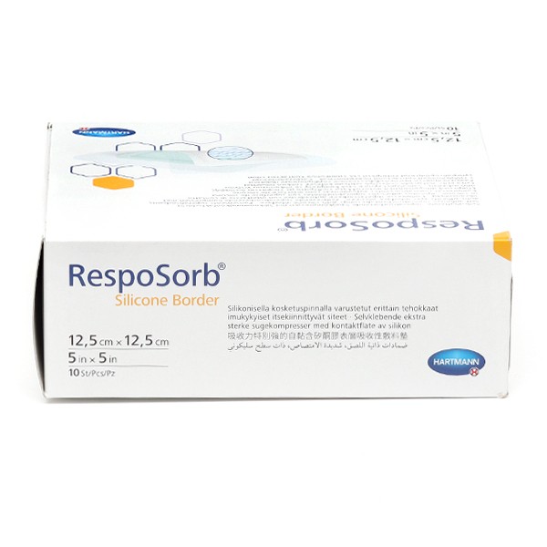 Hartmann RespoSorb Silicone Border Pansements hydrocellulaires - Plaies
