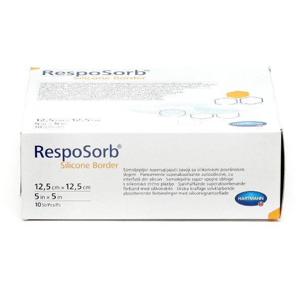 Hartmann RespoSorb Silicone Border Pansements hydrocellulaires - Plaies
