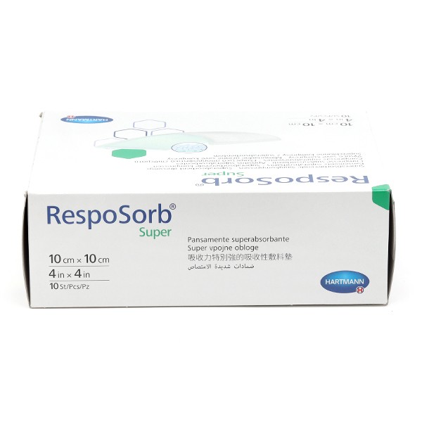 Hartmann RespoSorb Super pansement hydrocellulaire absorbant par 10