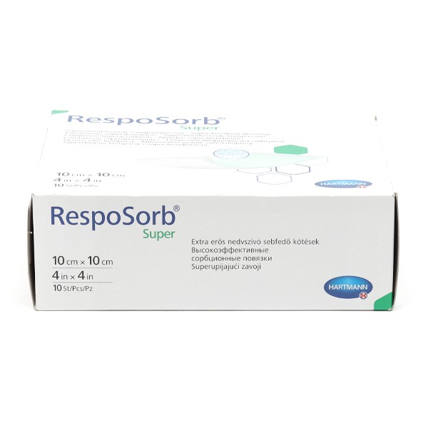 Hartmann RespoSorb Super pansement hydrocellulaire absorbant par 10