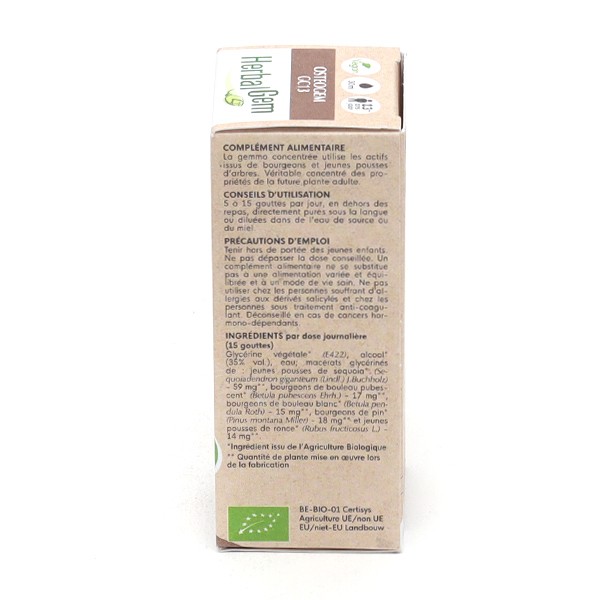 HerbalGem Osteogem bio gouttes - Capital osseux - Bourgeon de Bouleau