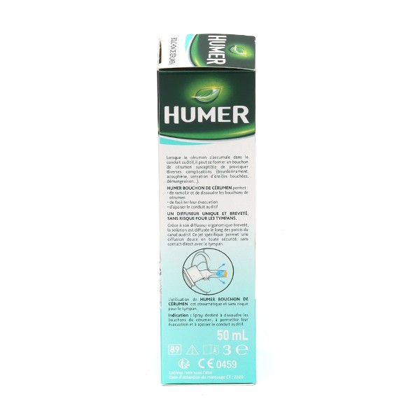 Humer bouchon de cérumen spray - Dissout et apaise le conduit auditif