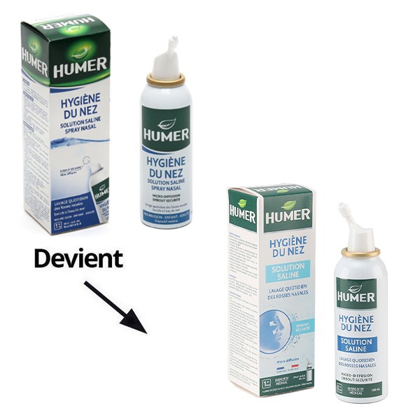 Humer hygiène du nez solution saline spray nasal - Lavage quotidien